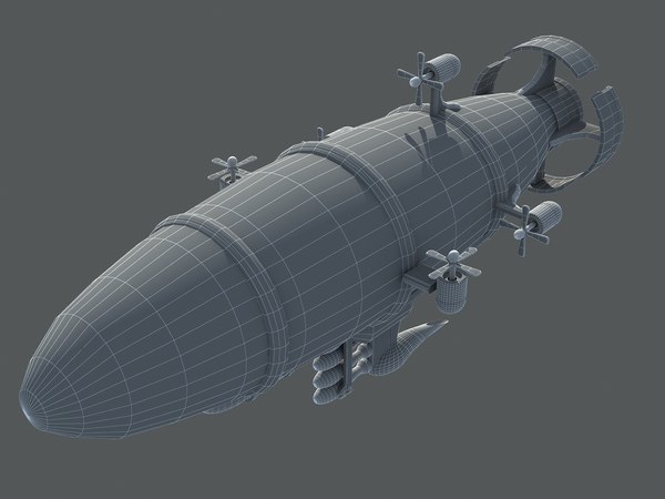 红色警戒基洛夫飞艇低聚3D模型 - TurboSquid 1473674