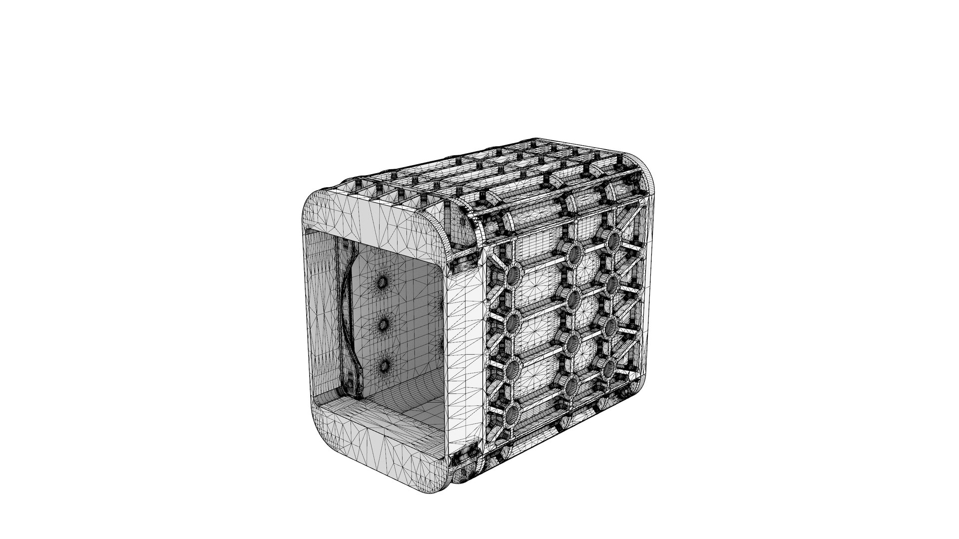 Aero Space Hard Drive Enclosure - HDD - 4 Drive 3D Model - TurboSquid ...