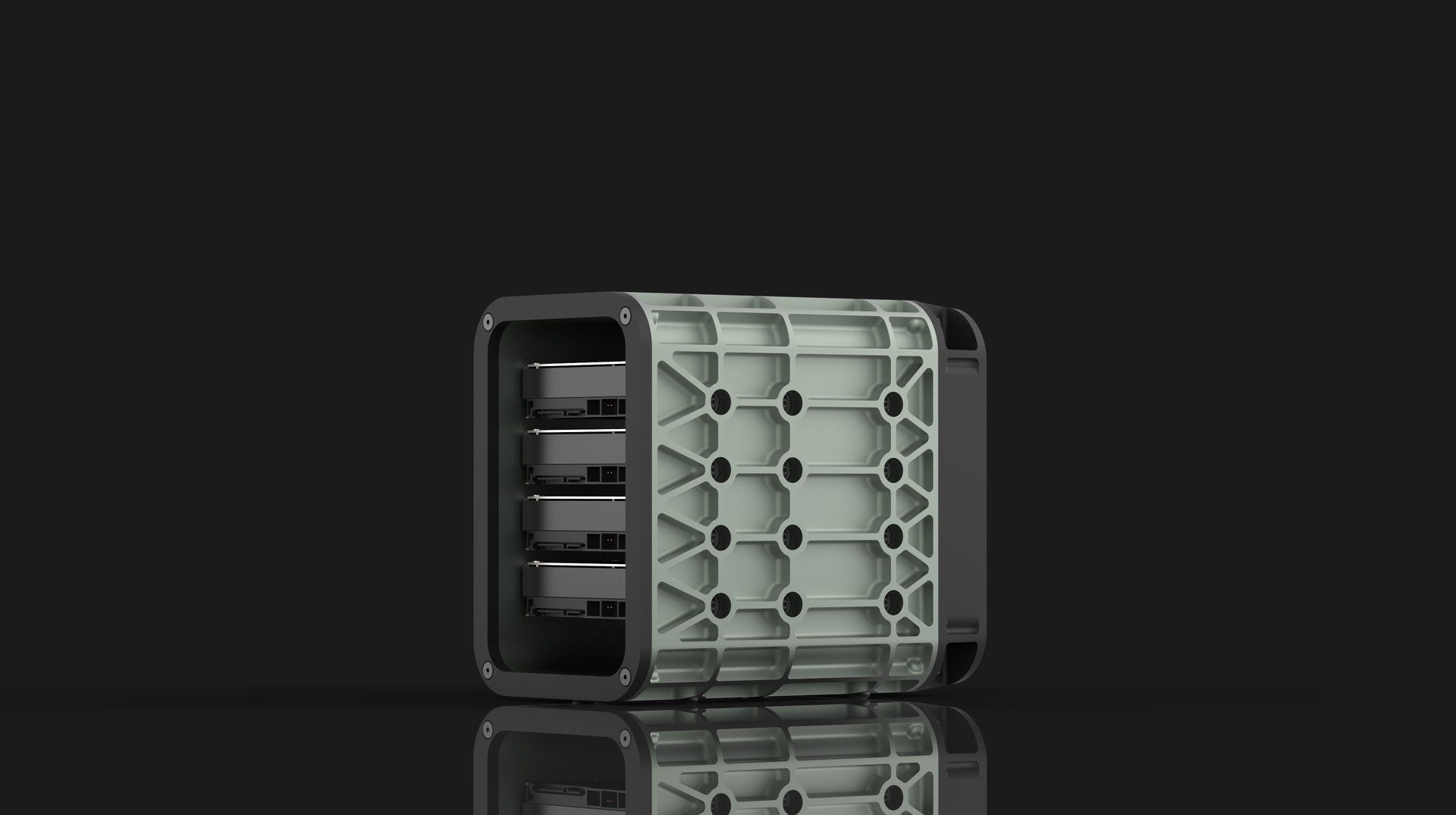 Aero Space Hard Drive Enclosure - HDD - 4 Drive 3D Model - TurboSquid ...