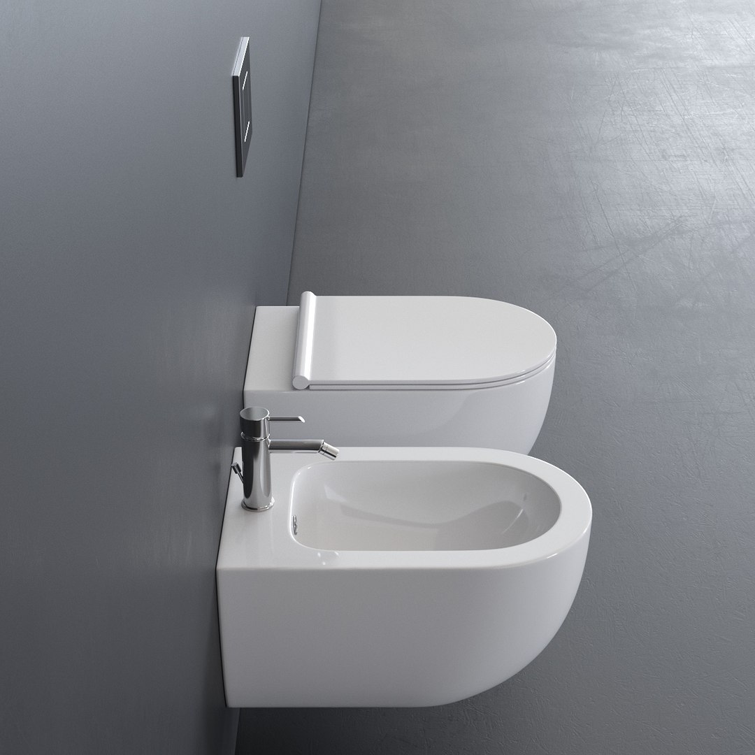 Toilet Unica Wall-hung 3D - TurboSquid 1481847