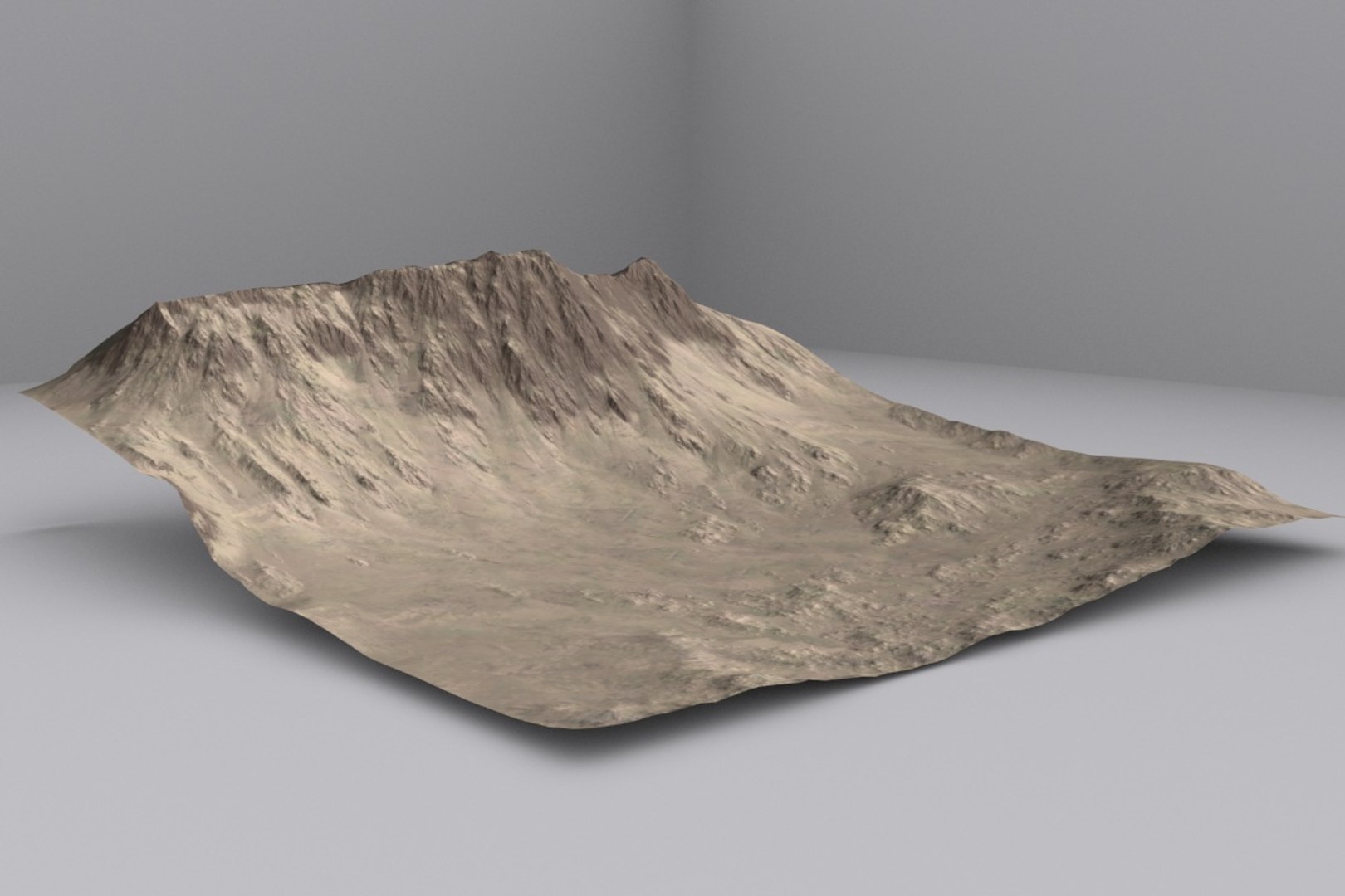 3ds Max Desert Mountain