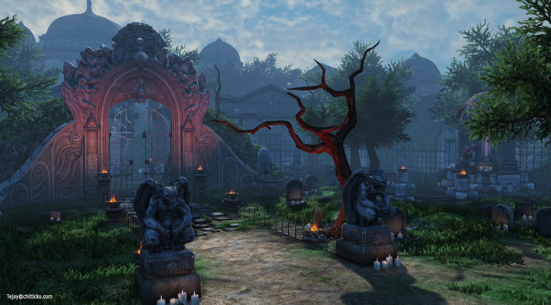 3d Model Graveyard Graves