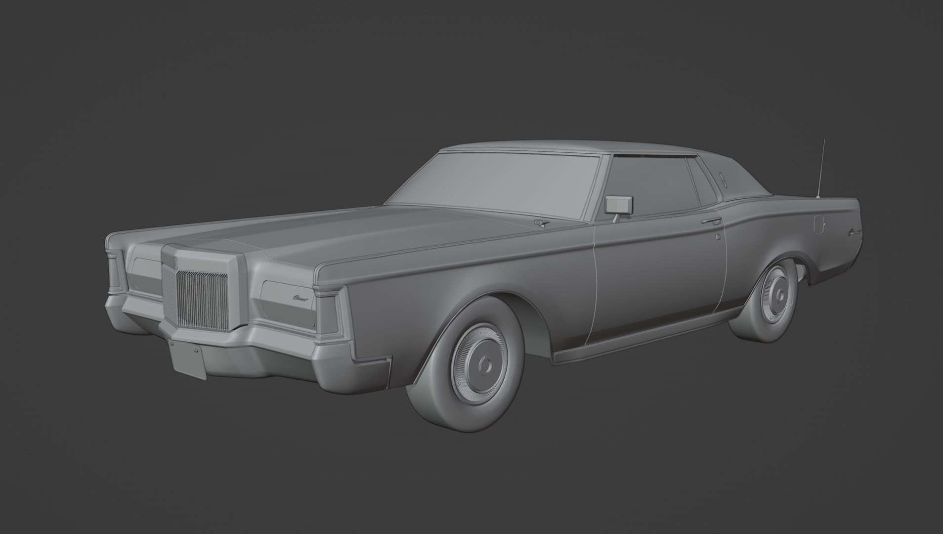 1971 Lincoln Continental Mark III 3D Model - TurboSquid 2259294