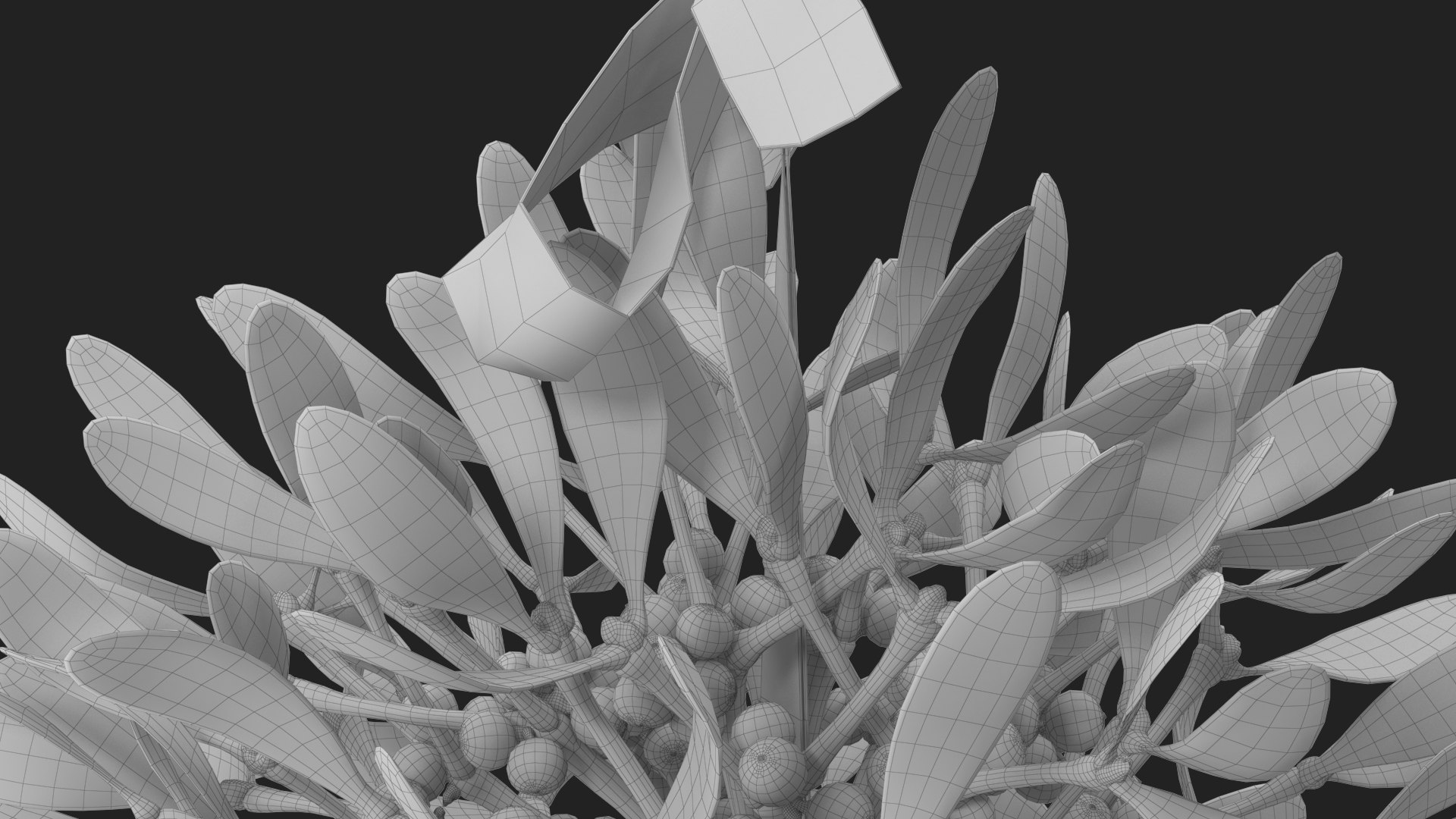 Mistletoe V 2 With White Bow 2 3D Model - TurboSquid 1807563