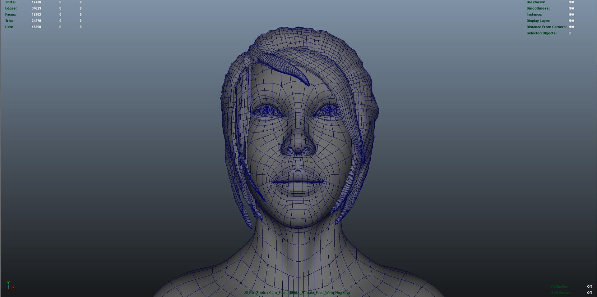 Female Pimples 3d Obj
