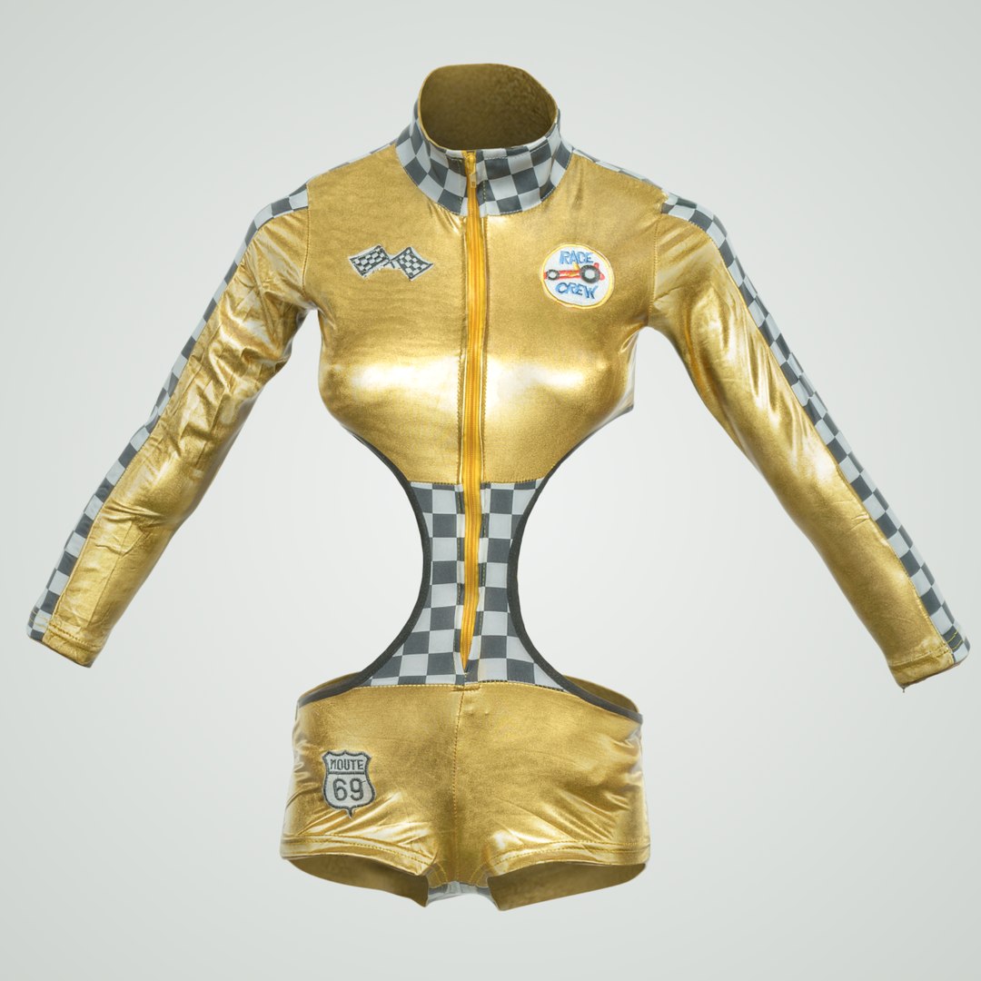 gold racing 3d model