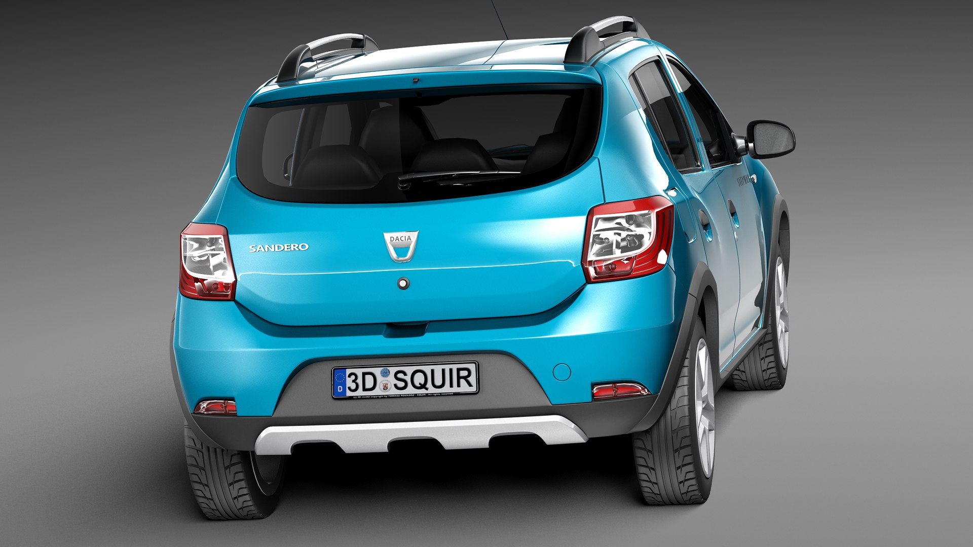 3d Model Of Suv Dacia Sandero 2013