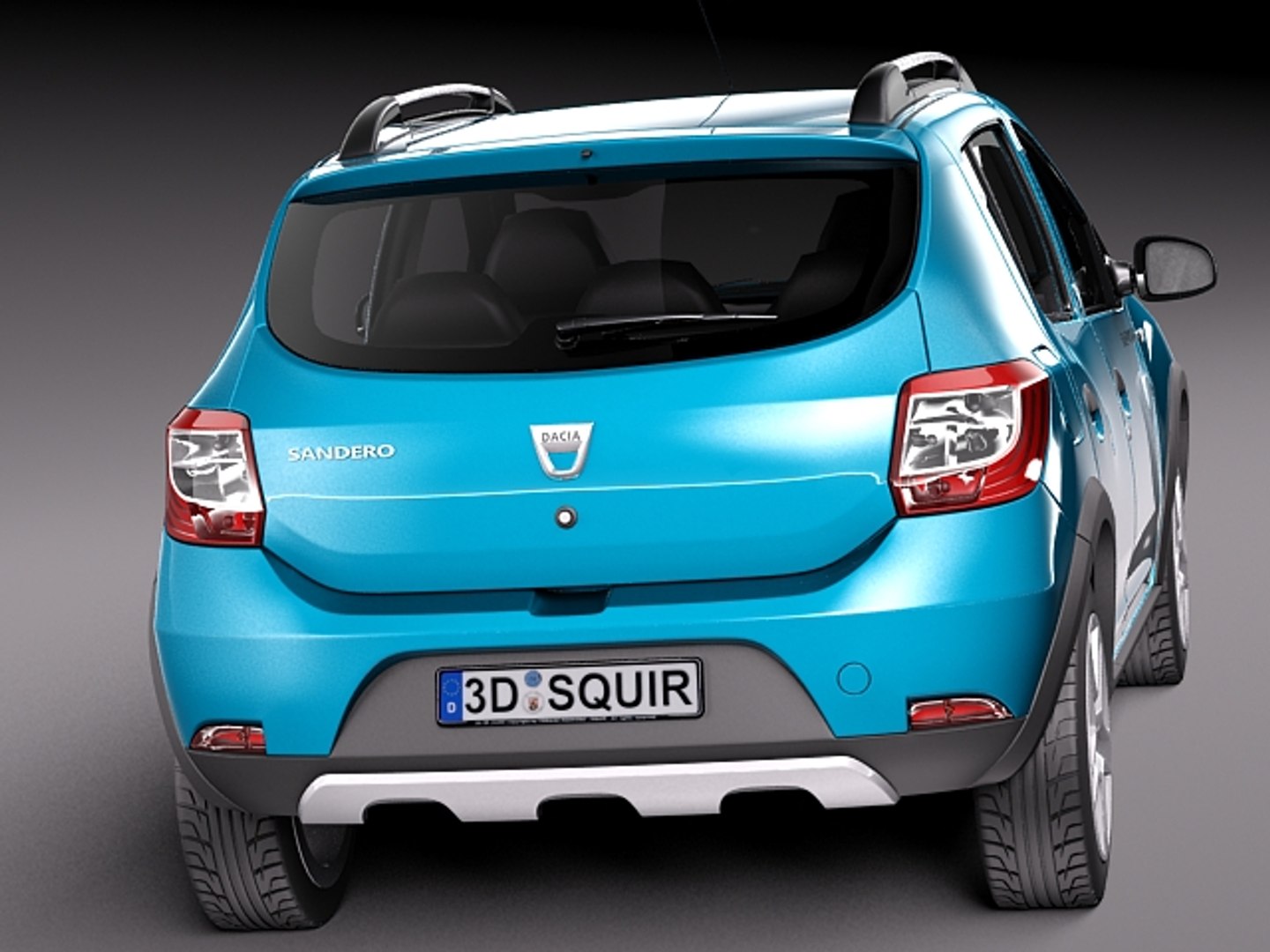 3d model of suv dacia sandero 2013