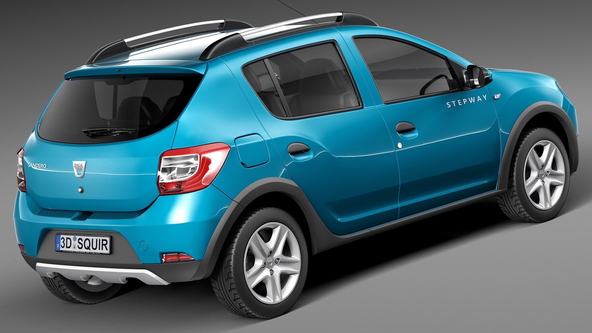 3d Model Of Suv Dacia Sandero 2013