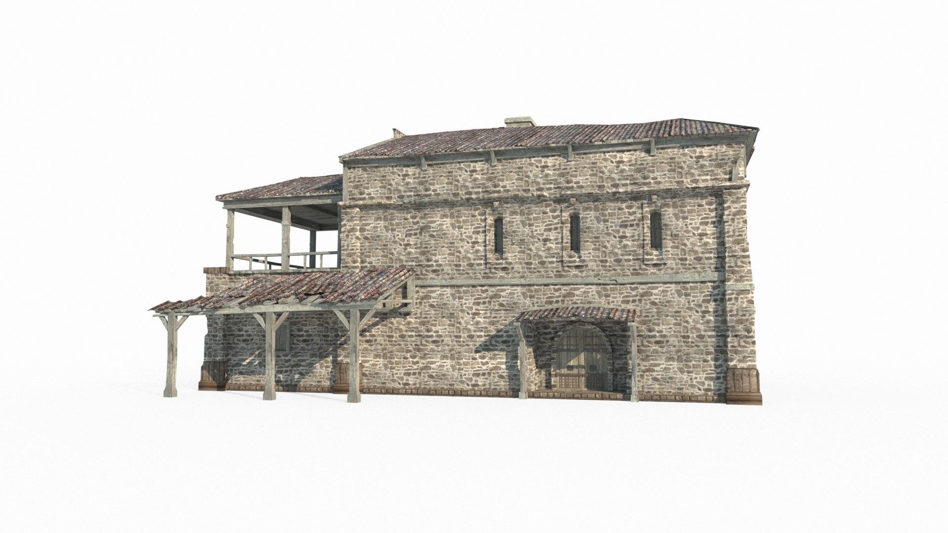 Ancient Stone House Tavern 3D Model - TurboSquid 2173914