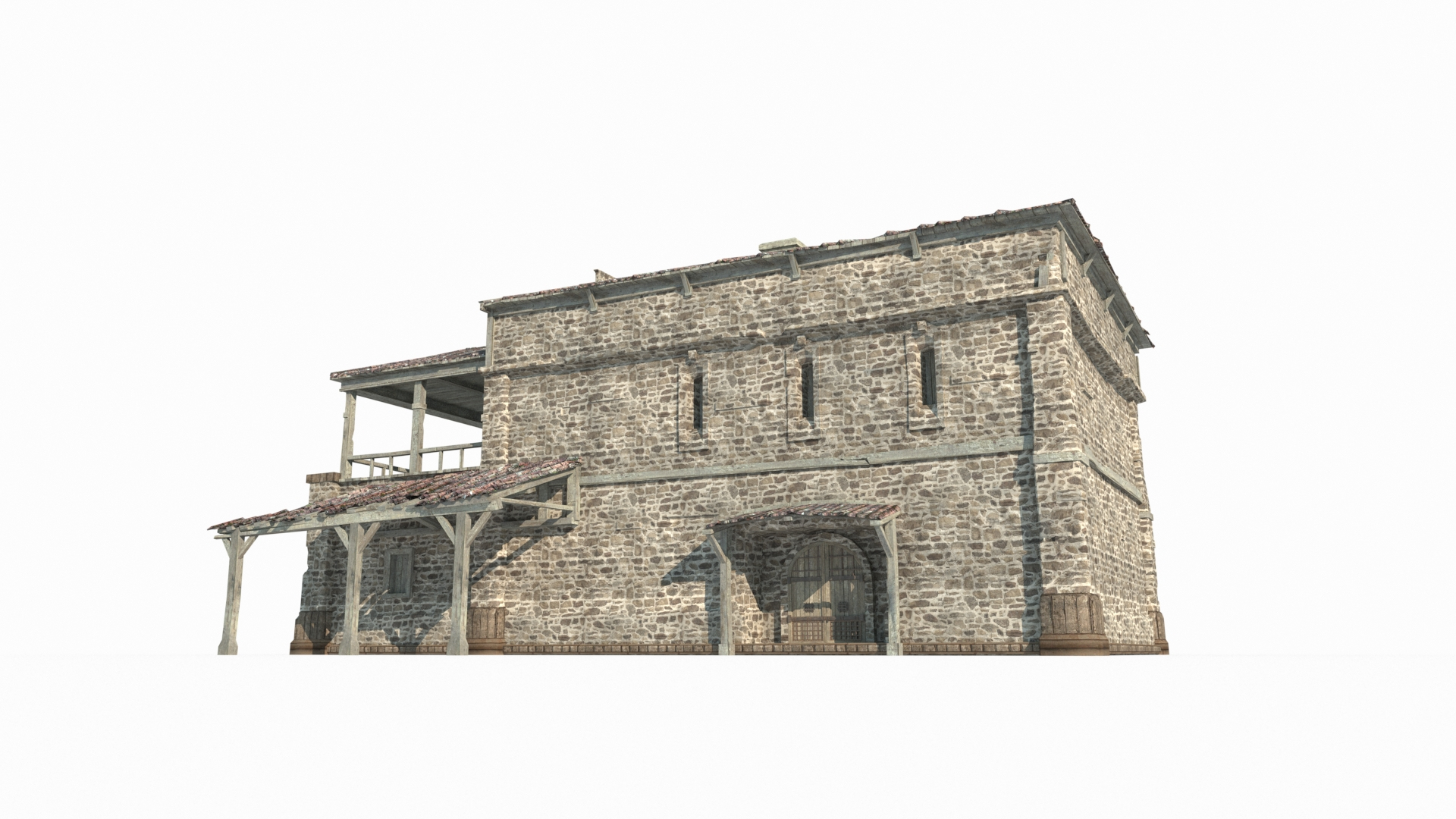 Ancient Stone House Tavern 3D Model - TurboSquid 2173914