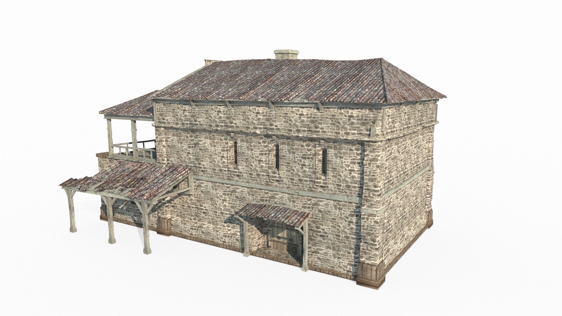 Ancient Stone House Tavern 3D Model - TurboSquid 2173914