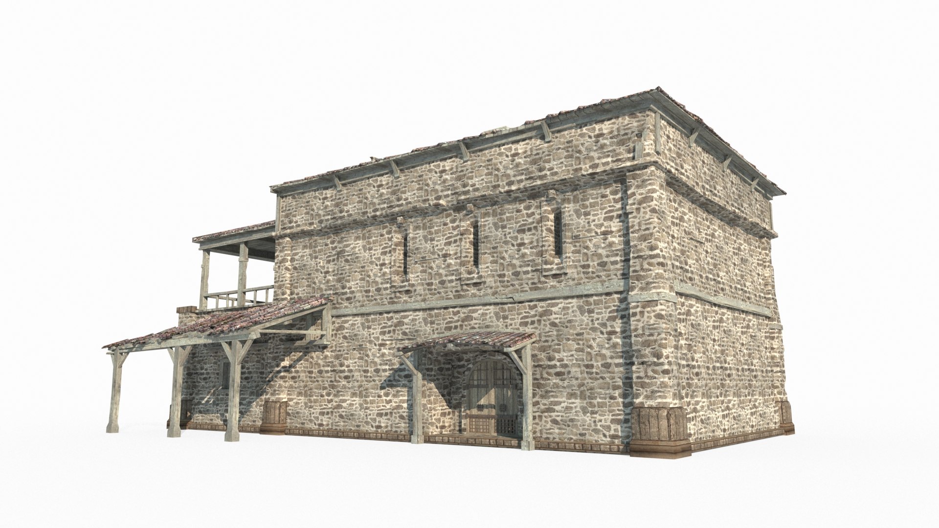 Ancient Stone House Tavern 3D Model - TurboSquid 2173914