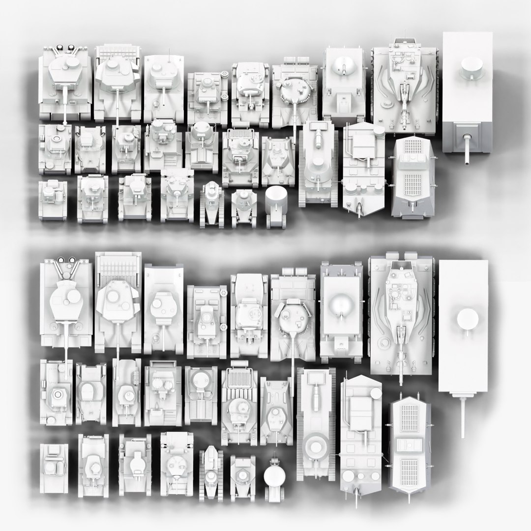 15 Tanks Base Mesh 3D model - TurboSquid 1854430