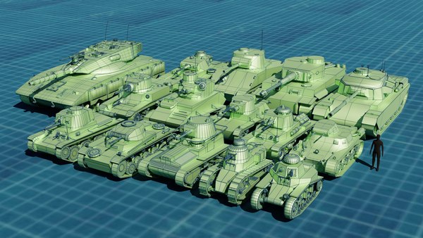 15 Tanks Base Mesh 3D model - TurboSquid 1854430