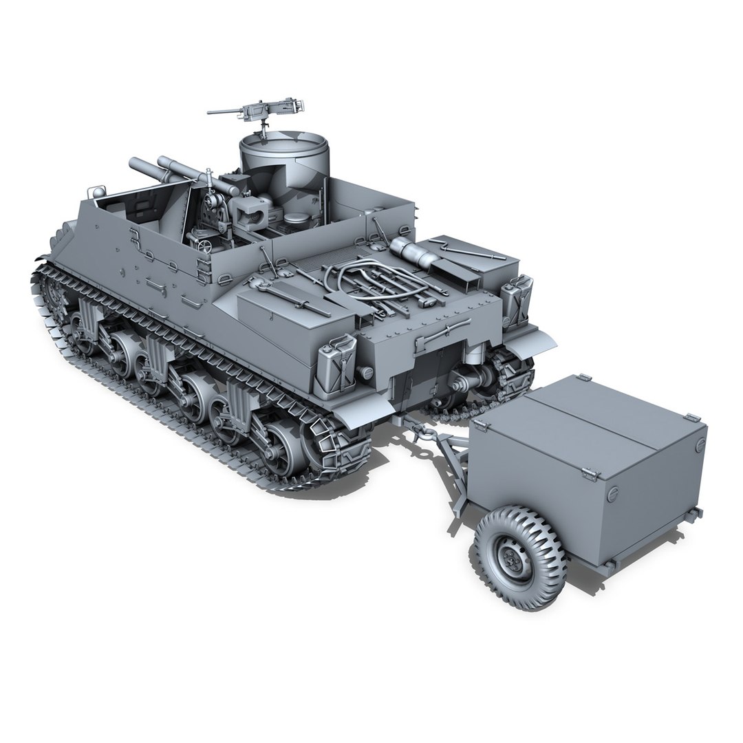 M7 Priest - Howitzer 3d 3ds