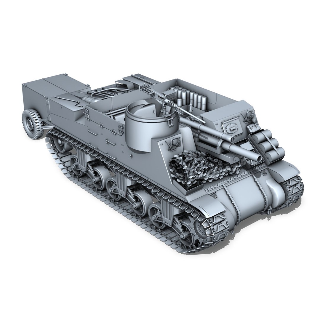 M7 Priest - Howitzer 3d 3ds