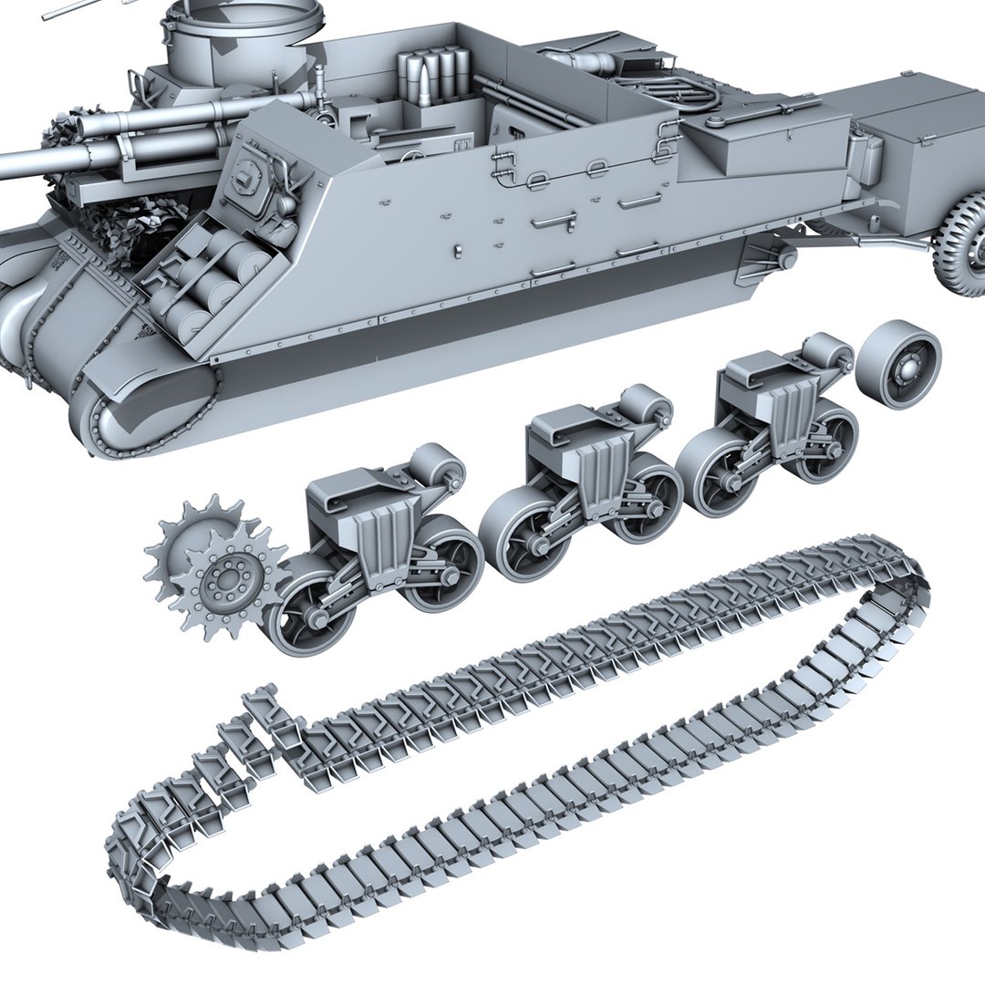 M7 Priest - Howitzer 3d 3ds
