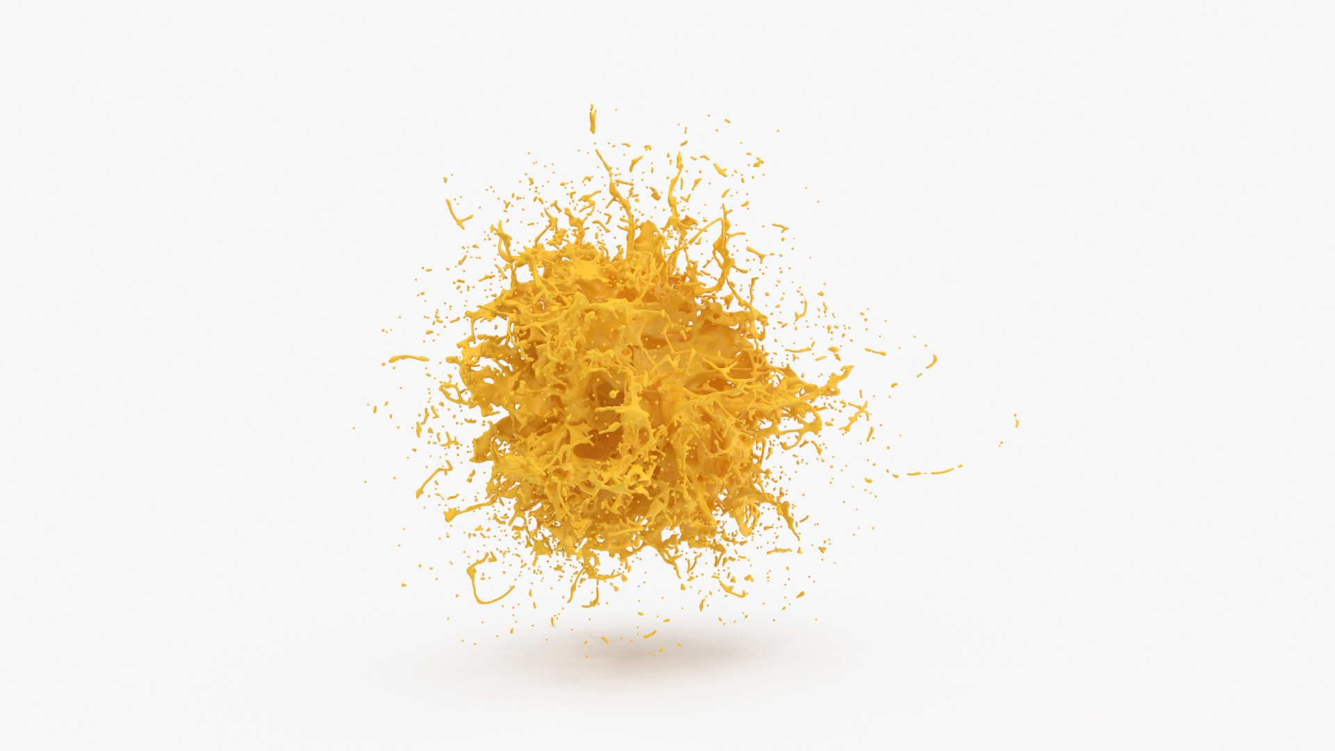 Yellow Splash Bundle 4 3D Model - TurboSquid 1914801