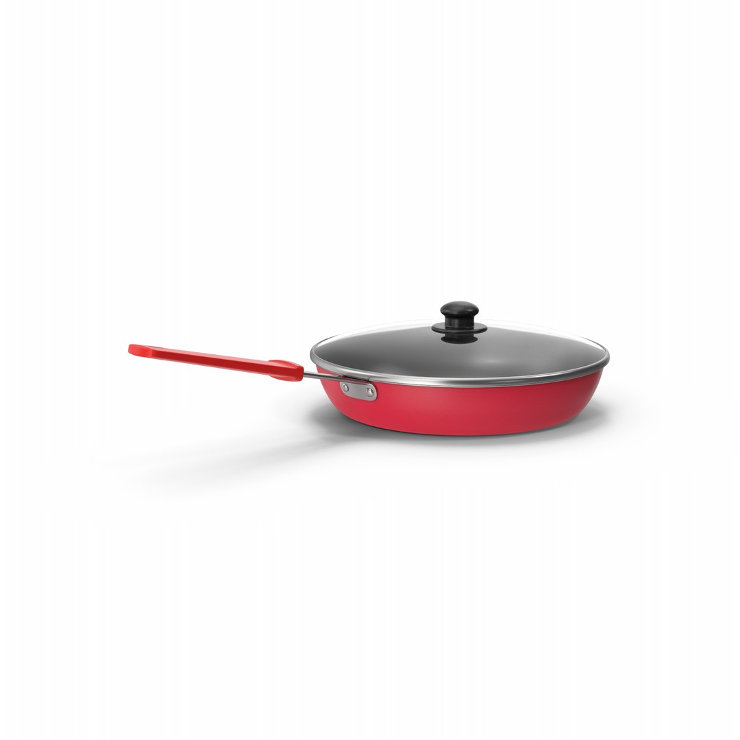 3D Frying Pan With Cap Model - TurboSquid 1887242