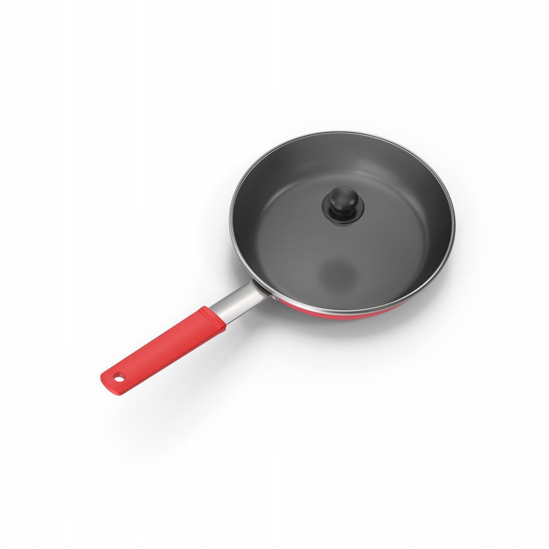 3D Frying Pan With Cap Model - TurboSquid 1887242