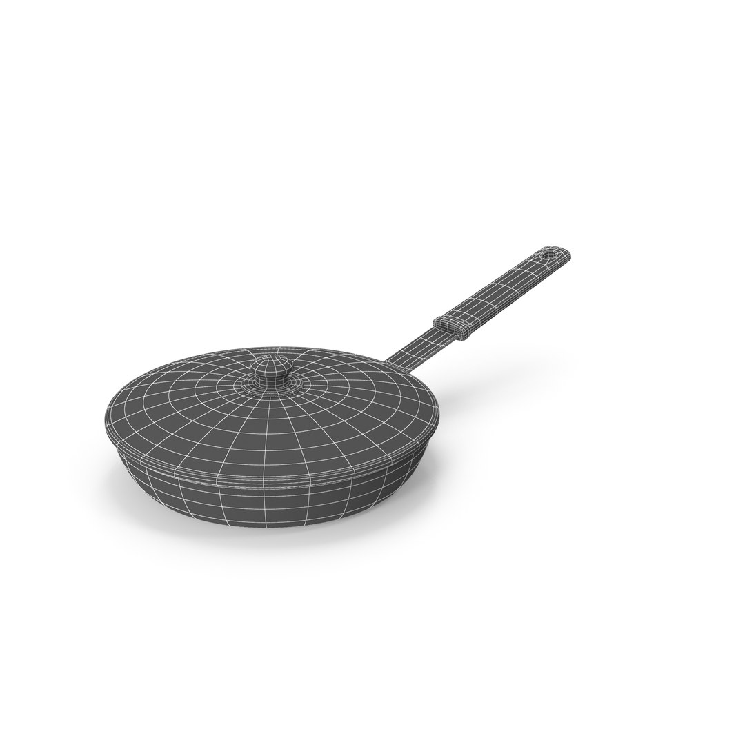 3D Frying Pan With Cap Model - TurboSquid 1887242