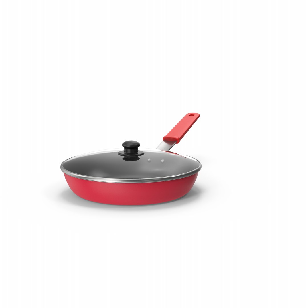 3D Frying Pan With Cap Model - TurboSquid 1887242