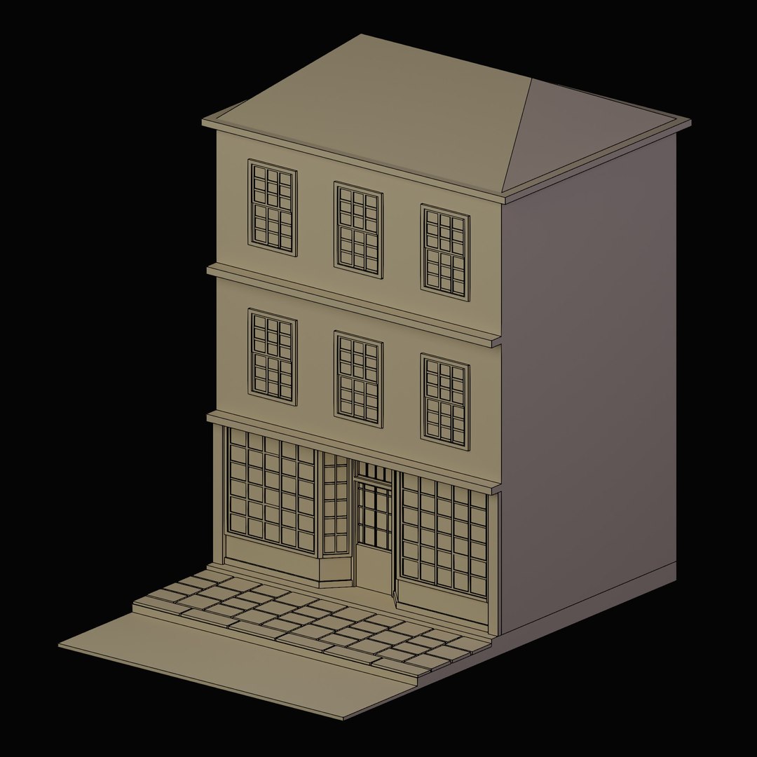 Building Cartoon 3D Model - TurboSquid 2416726