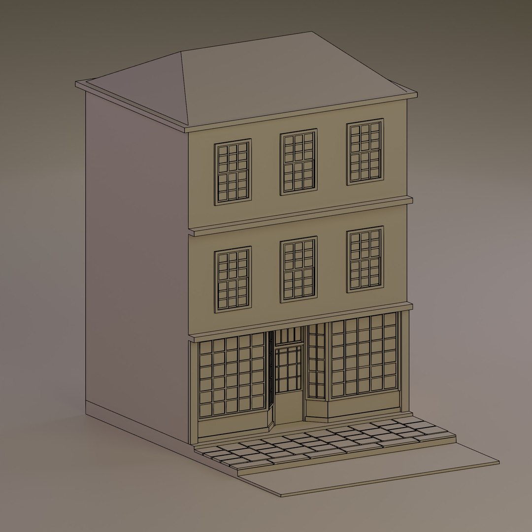Building Cartoon 3D Model - TurboSquid 2416726