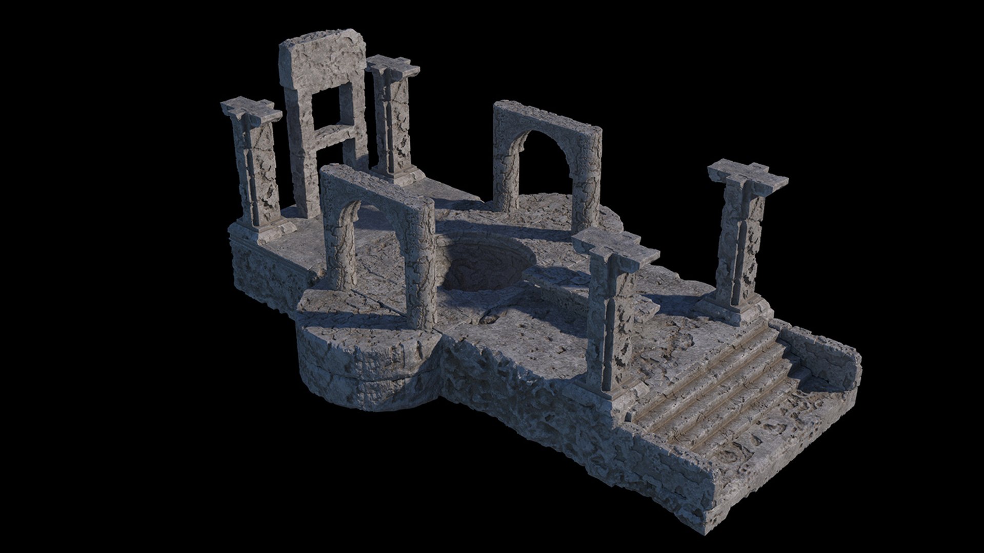 Ancient Ruin Kit 40 3D Model - TurboSquid 1239537