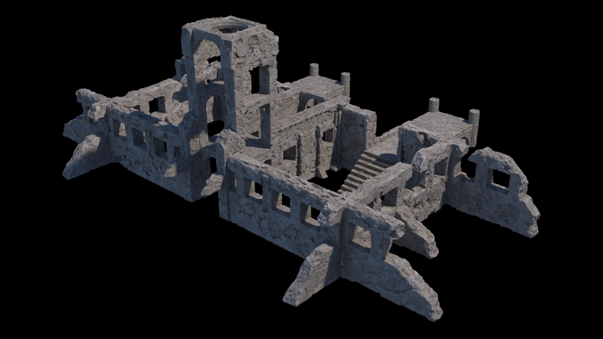 Ancient Ruin Kit 40 3D Model - TurboSquid 1239537