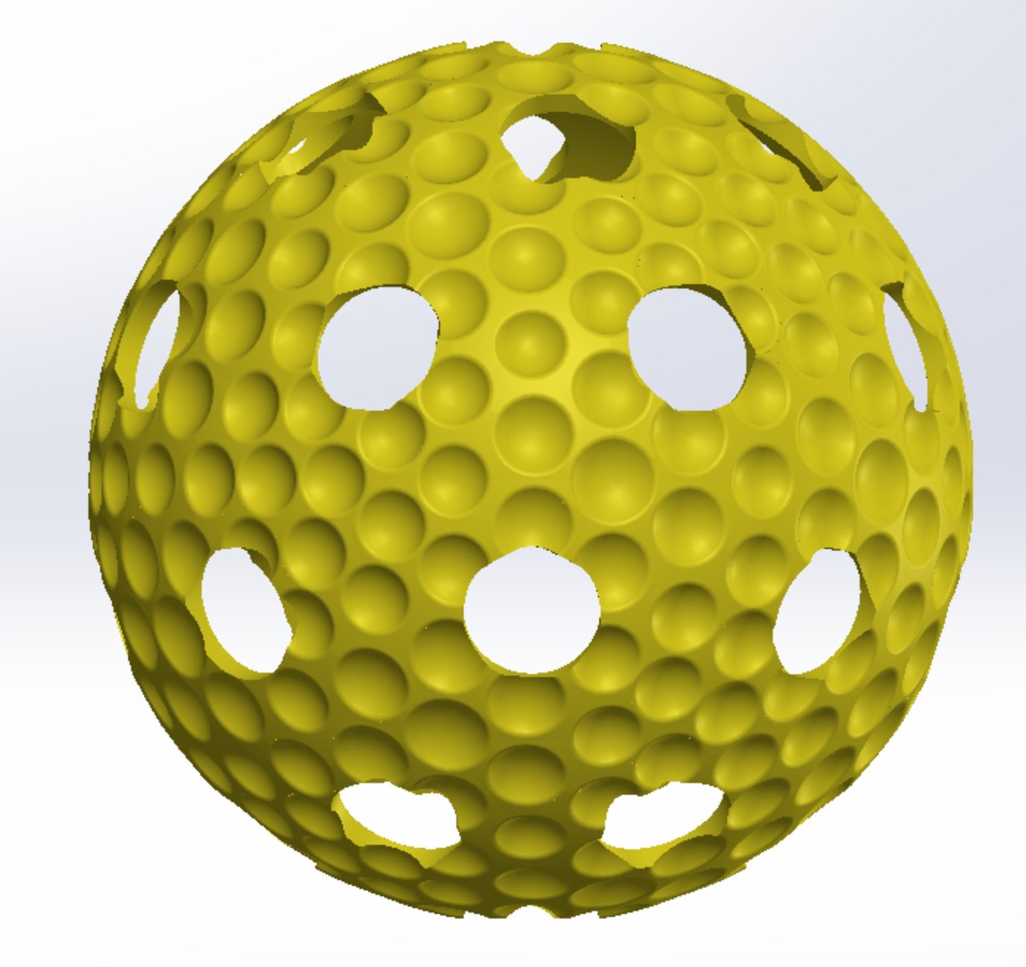 Modello 3D Pickleball con fossette - TurboSquid 2472385