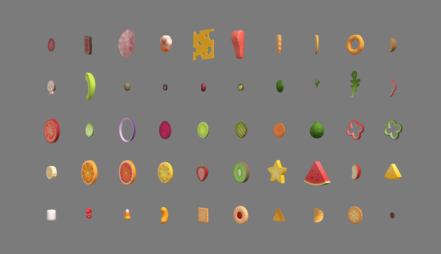 3D Low Poly Food Pack 4 - TurboSquid 1795879