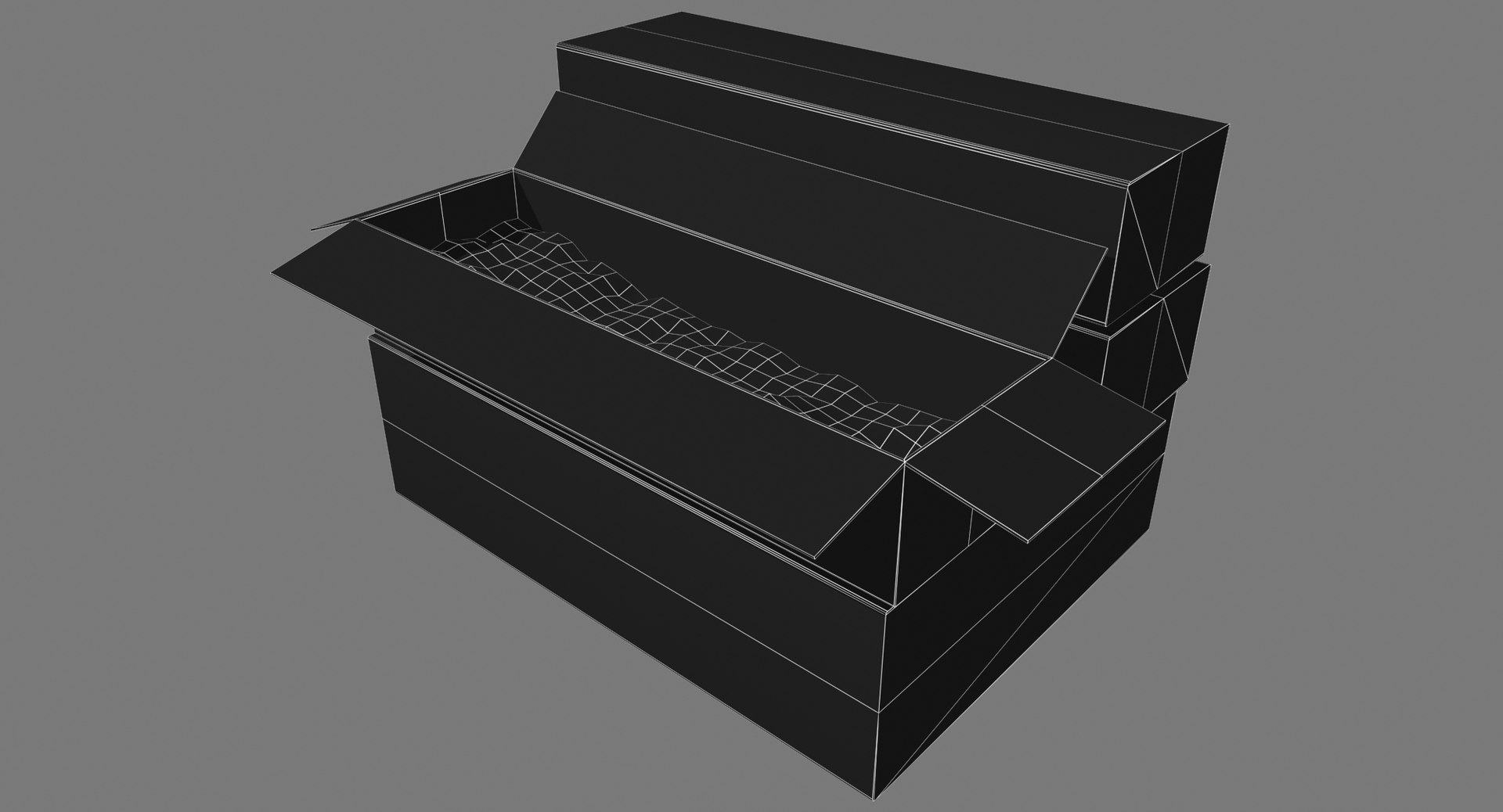 3d Model Of Cardboard Boxes