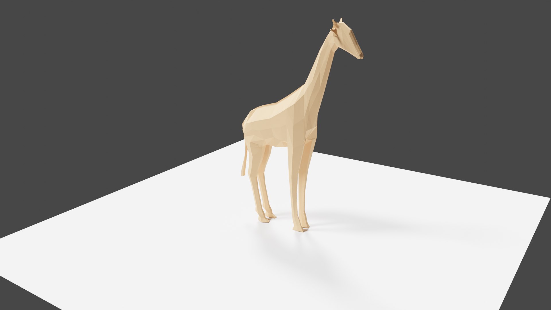 Low Poly Giraffe 3D Model - TurboSquid 1989907