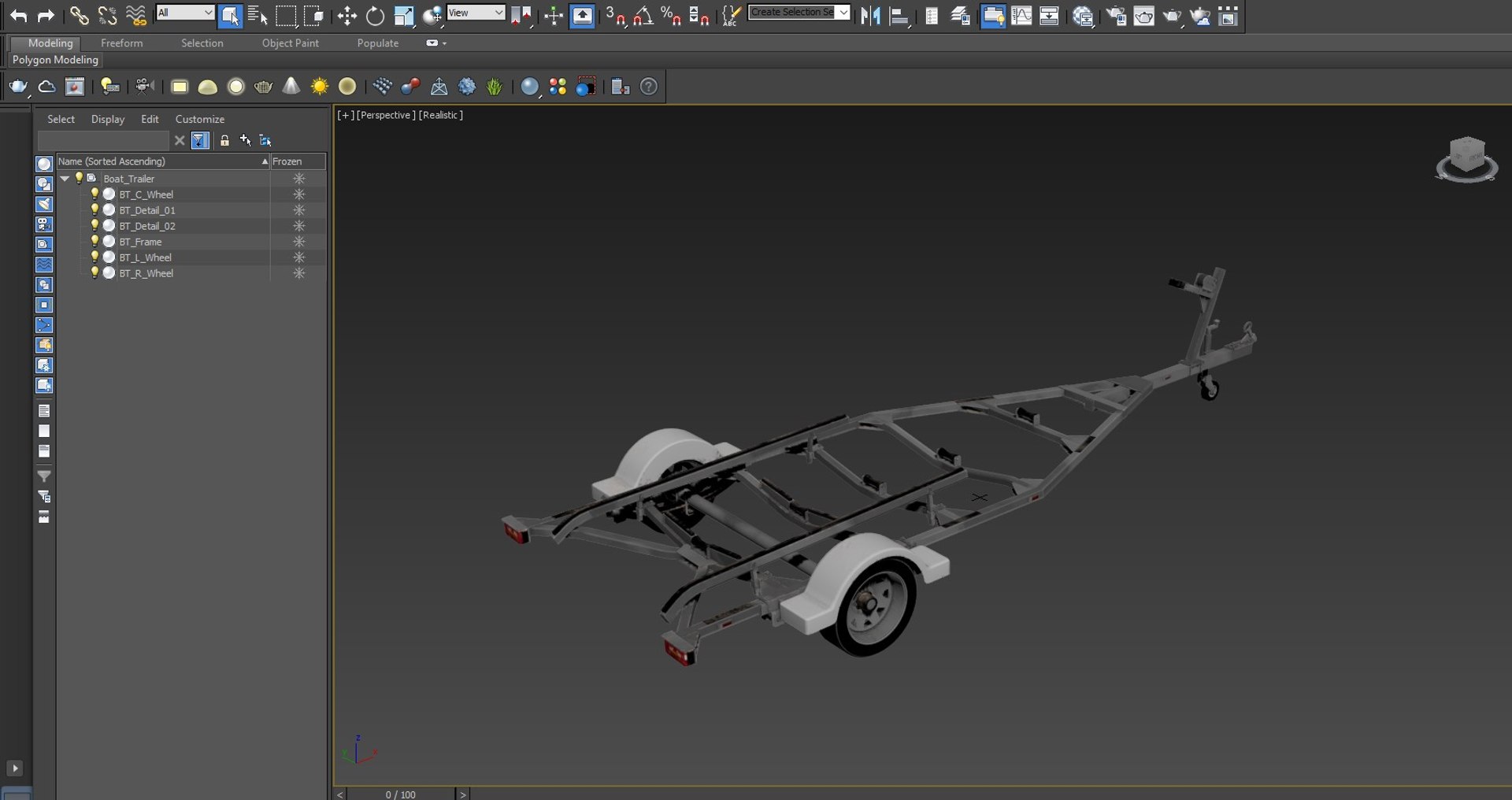 Boat Trailer 3D Model - TurboSquid 2209905
