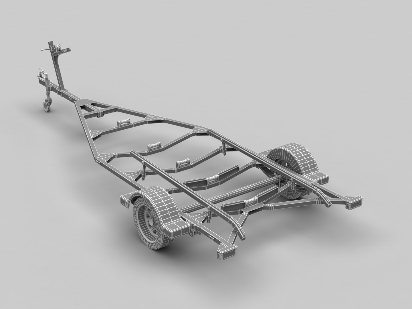 Boat Trailer 3D Model - TurboSquid 2209905