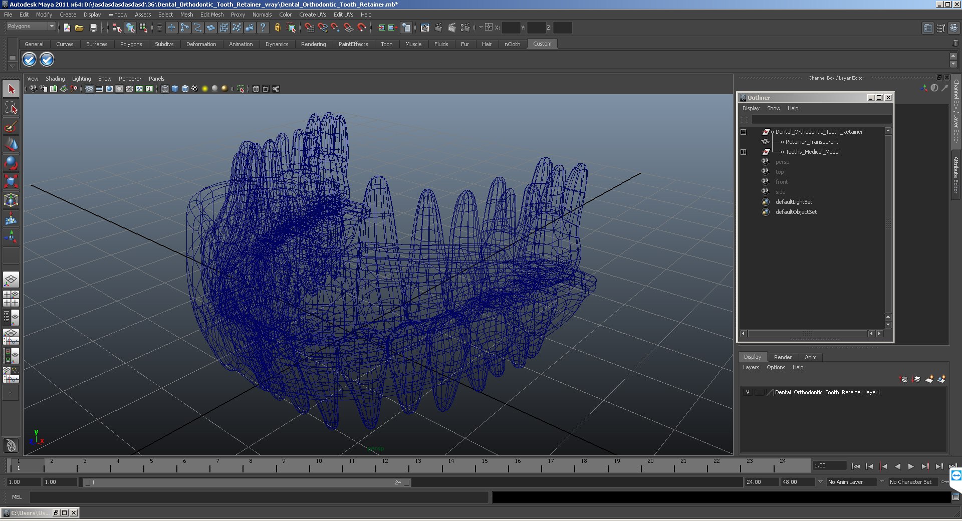 Dental Orthodontic Tooth Retainer 3D Model - TurboSquid 1318161