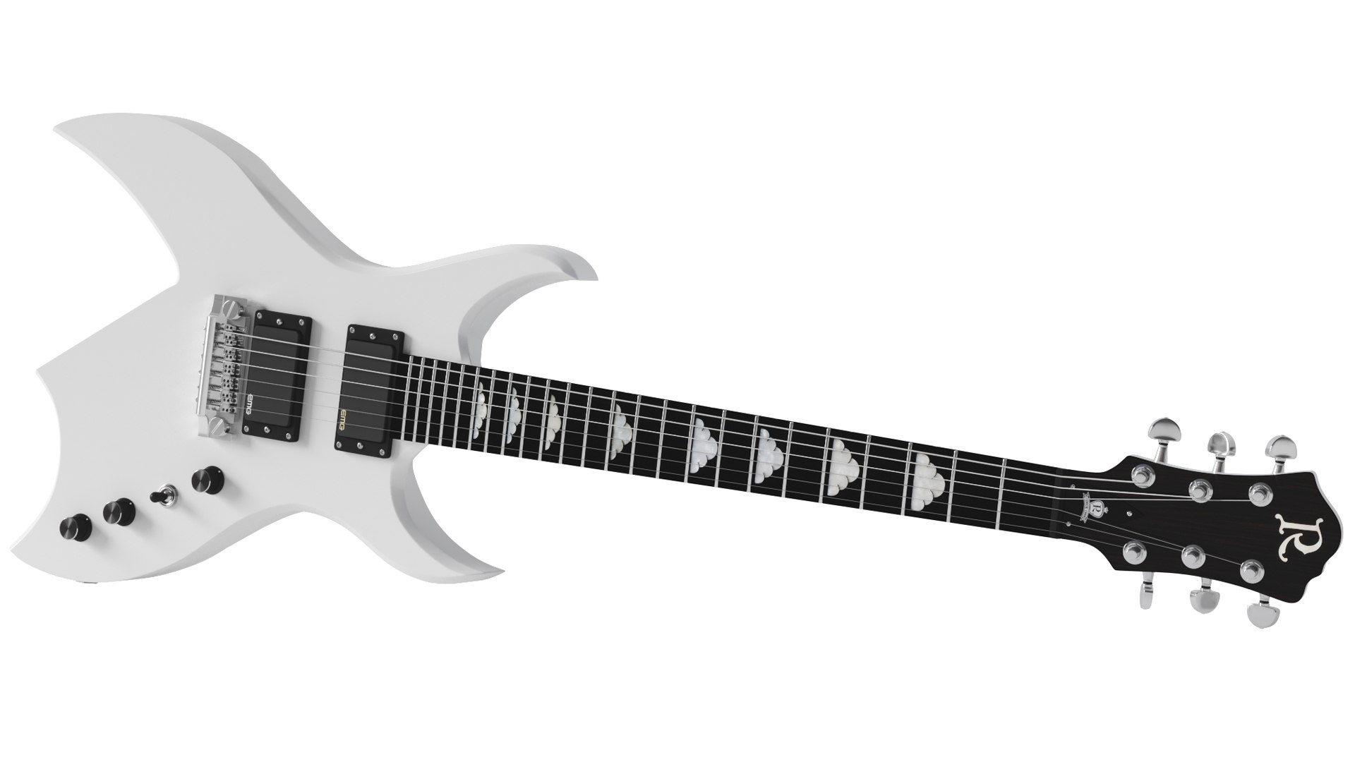 BC Rich Bich Custom Shop - Electric Guitar 3D Model - TurboSquid 2100443