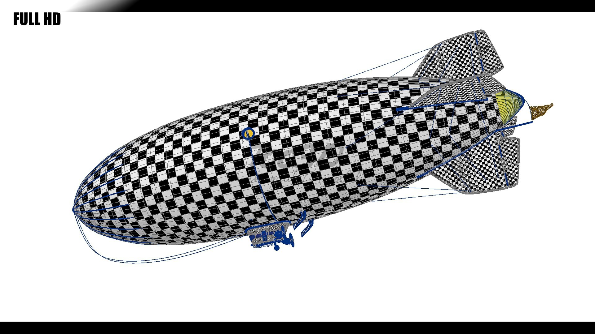 3dsmax Zeppelin Goodyear Blimp