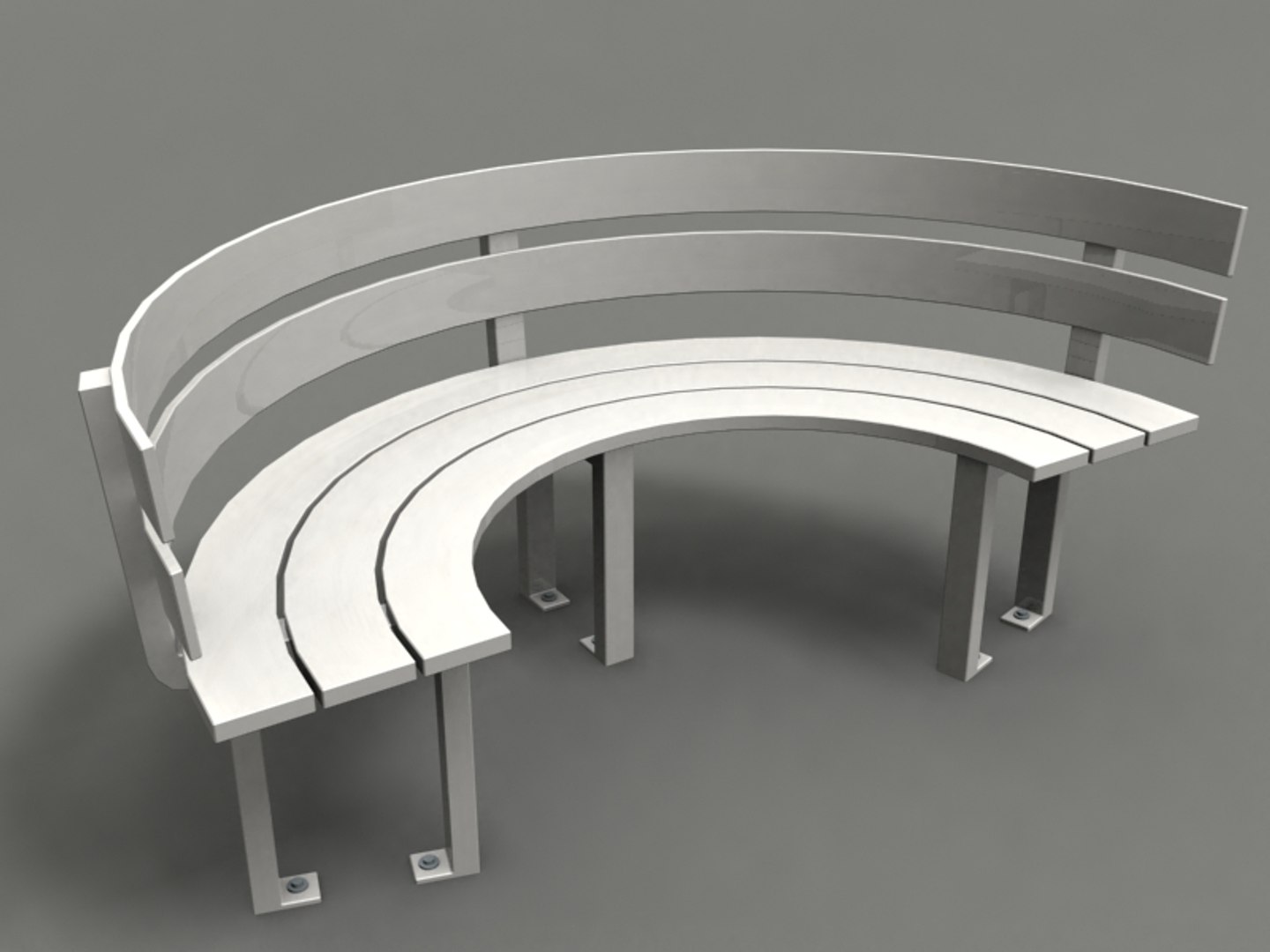 3d Model Park Chair Strange Benches