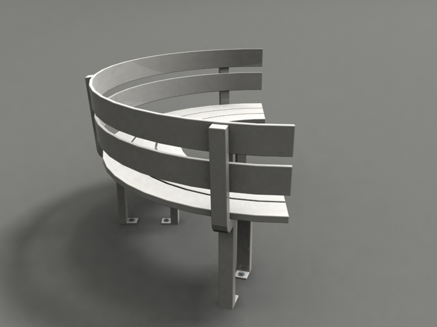 3d Model Park Chair Strange Benches