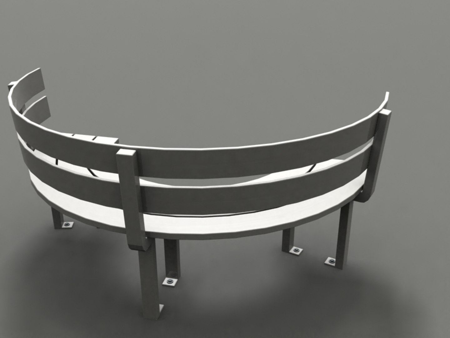 3d Model Park Chair Strange Benches