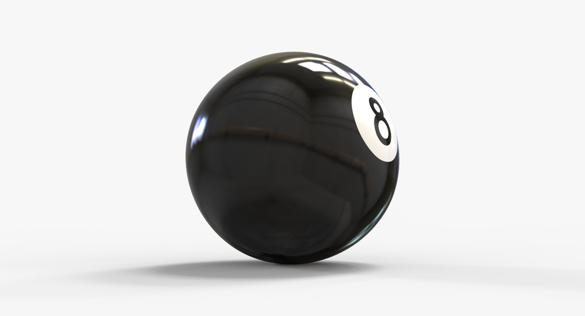 3D Model Black Billard 8-ball - TurboSquid 1327849