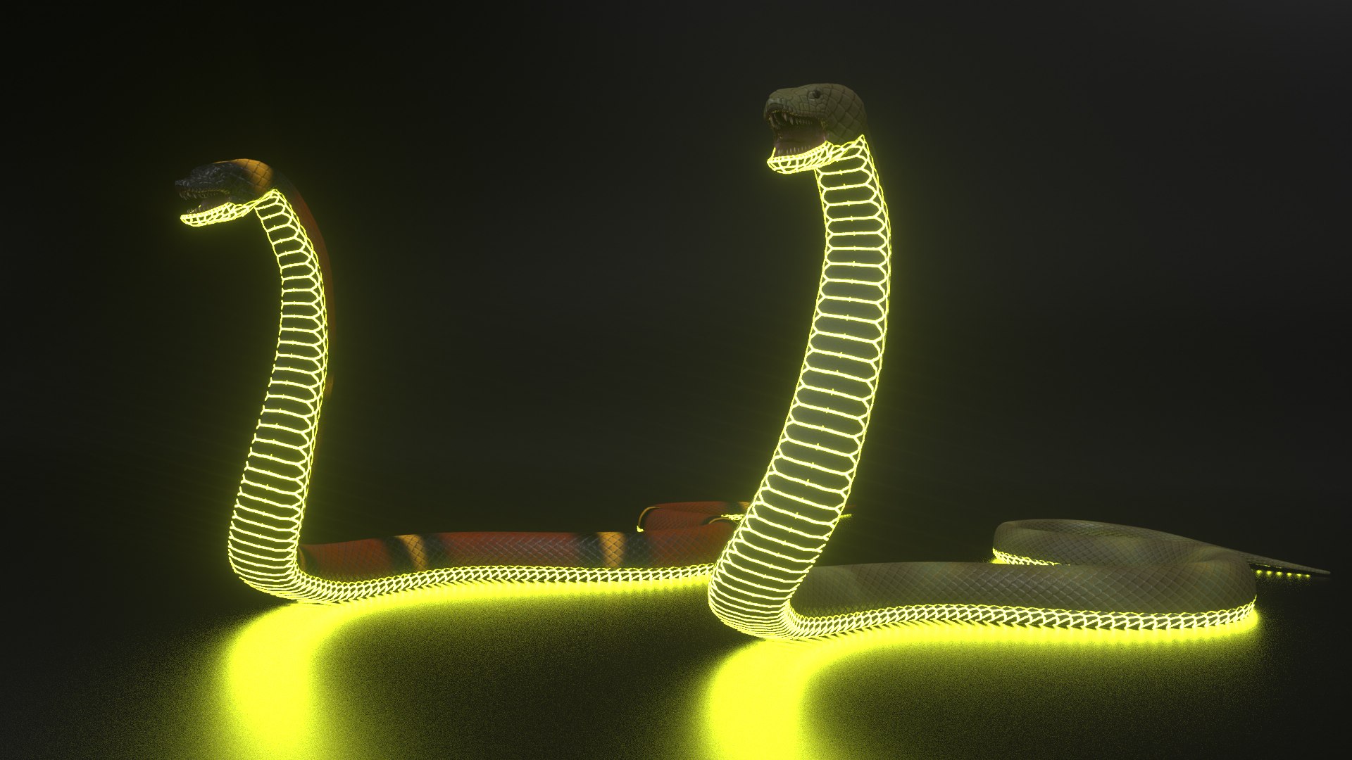 Snake Rigged And Animated 3D Model - TurboSquid 1954053