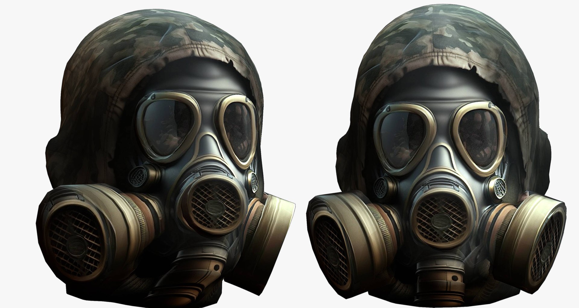 3D Gas Mask Helmet Scifi Futuristic Protection Safety - TurboSquid 2042868