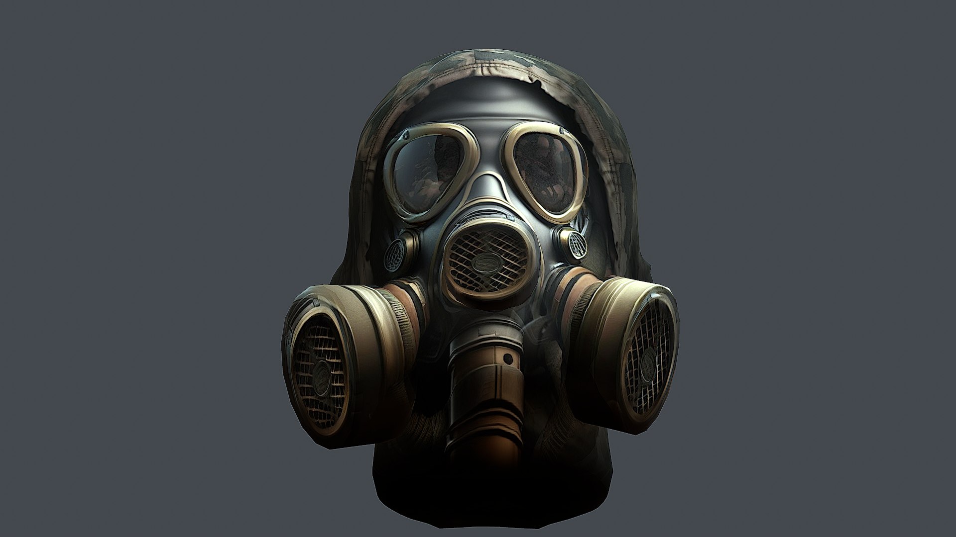 3D Gas Mask Helmet Scifi Futuristic Protection Safety - TurboSquid 2042868