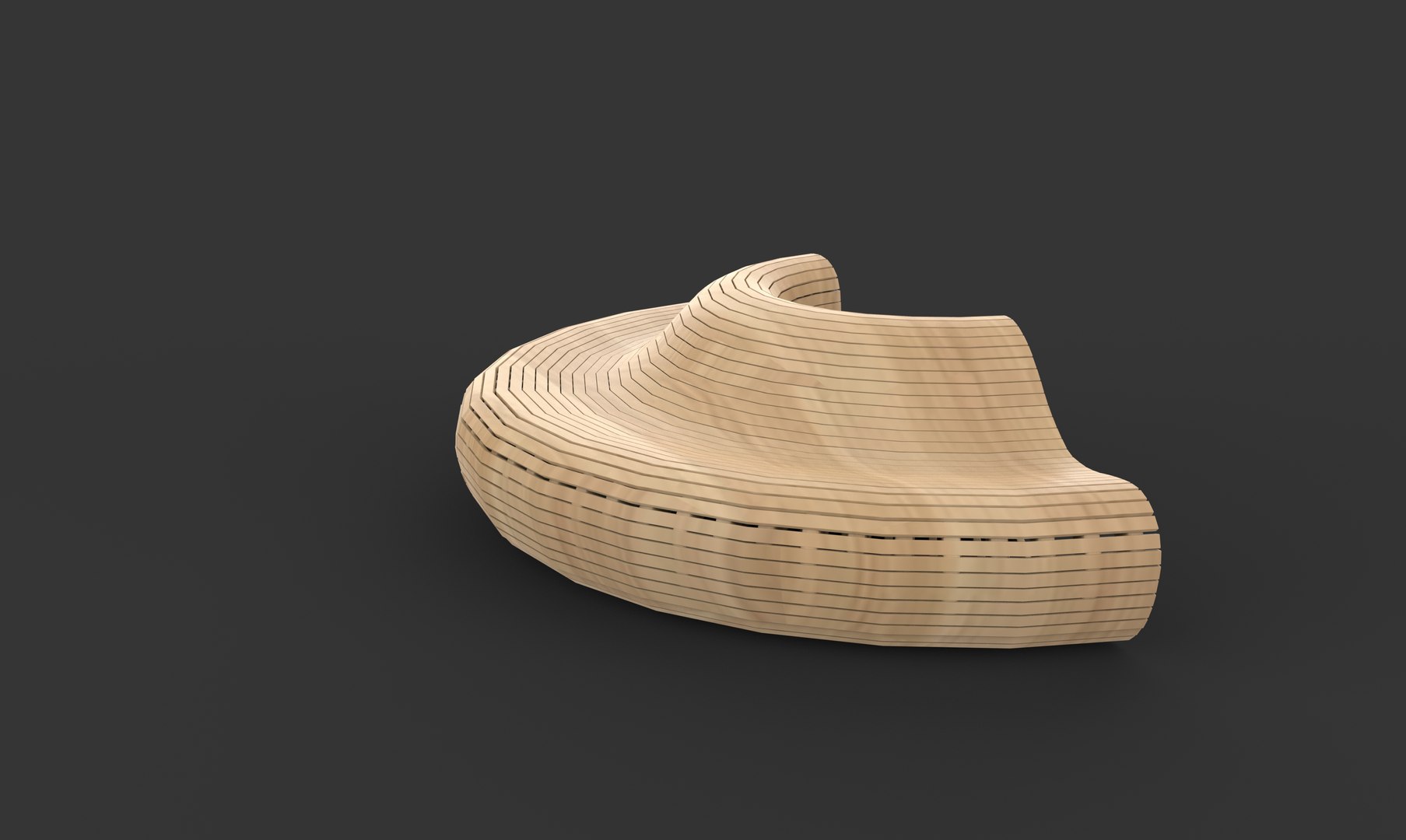Curved Bench Parametric 02 3D Model 3D Model - TurboSquid 2515423