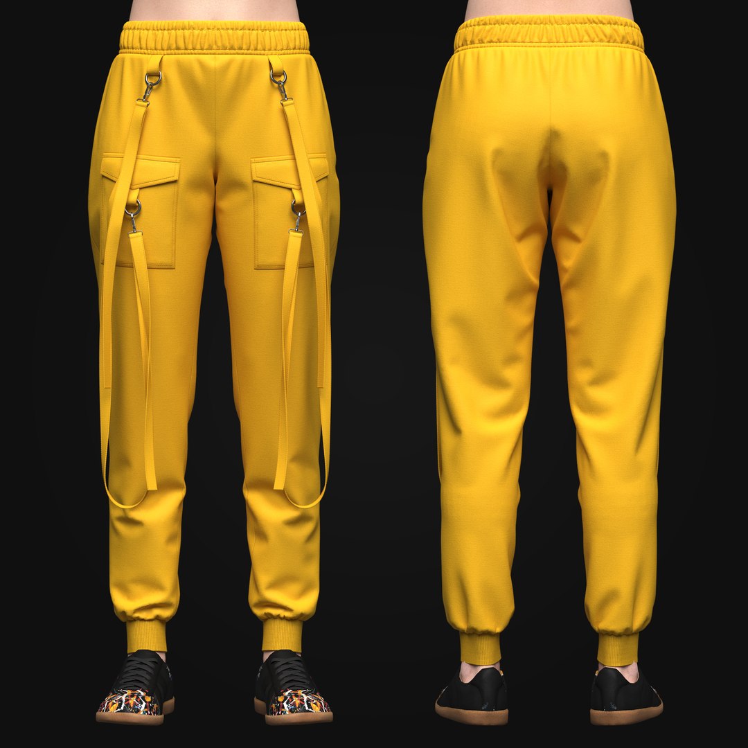 Womens Cargo Pant 3d Model 3D - TurboSquid 2182934