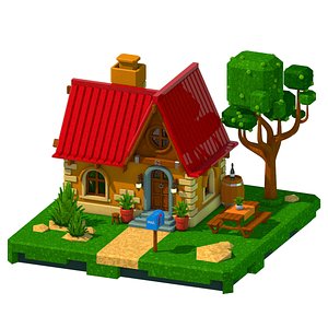 Cartoon House Cinema 4D Models for Download | TurboSquid